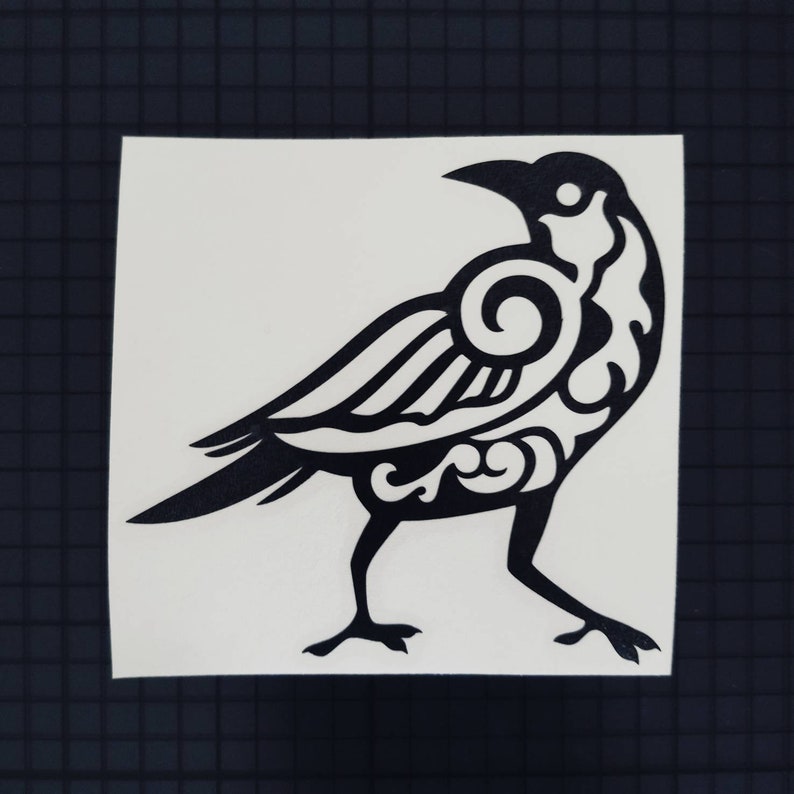 Celtic Crow Decal 18 Colors & Multiple Sizes | Etsy