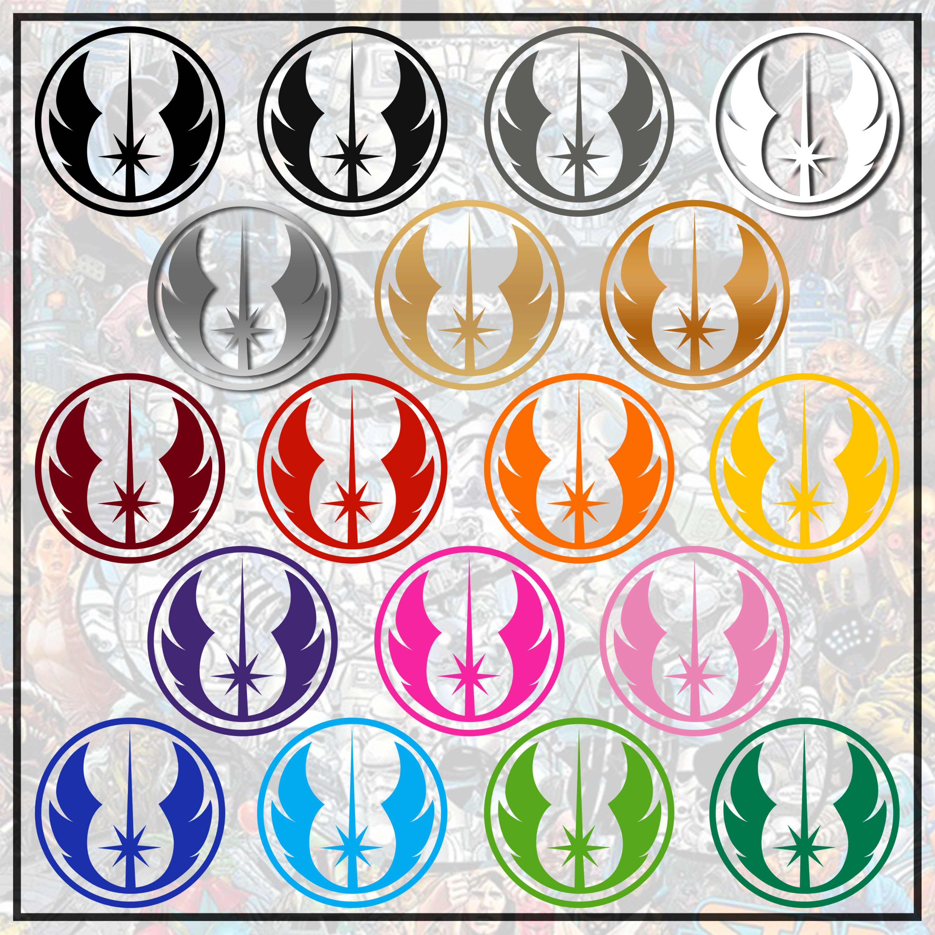 Jedi Order Star Wars Decal Sticker | Etsy