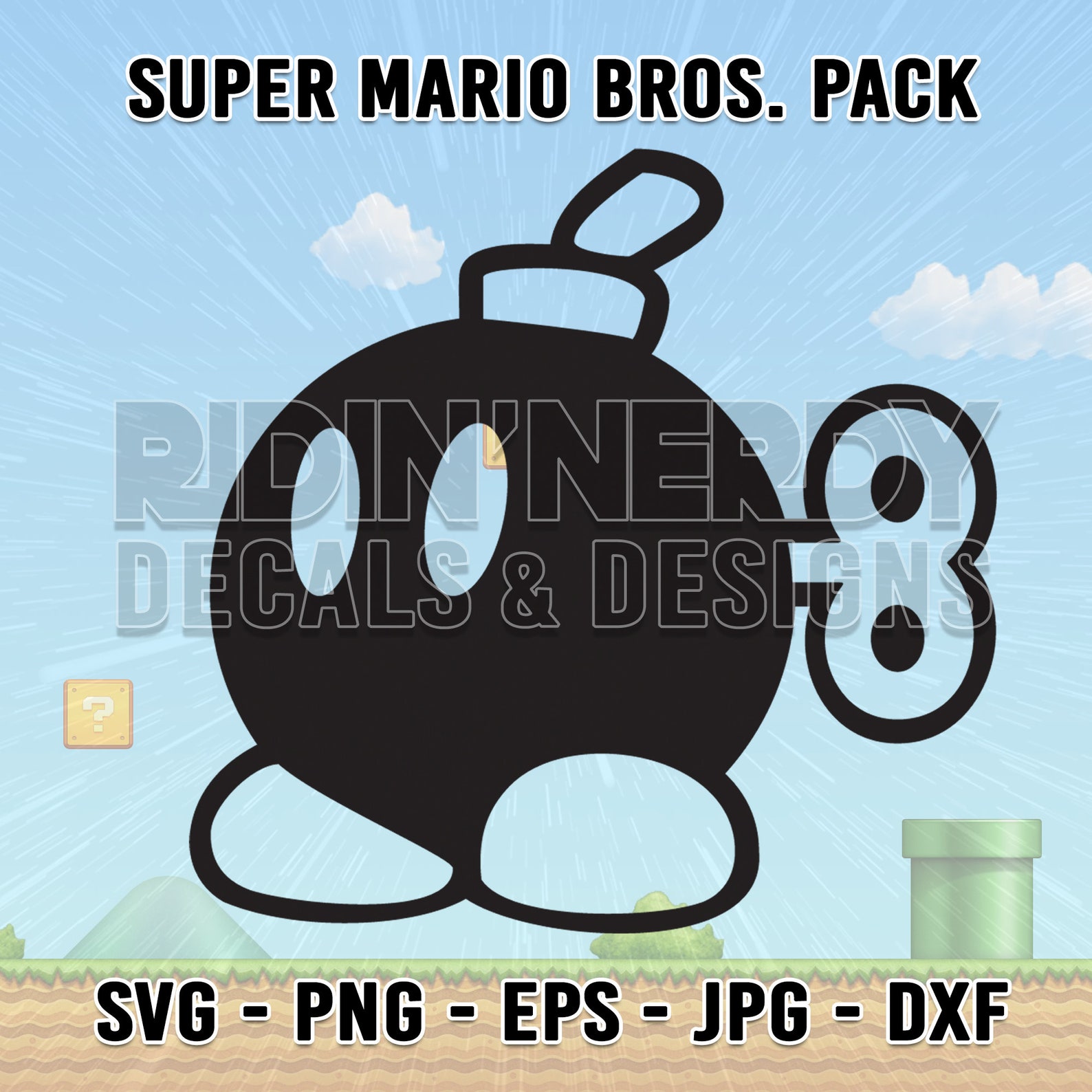 Super Mario Bros. Icons Digital Download Pack - Etsy