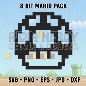 Super Mario 8 Bit Icons Digital Download Pack - Etsy UK