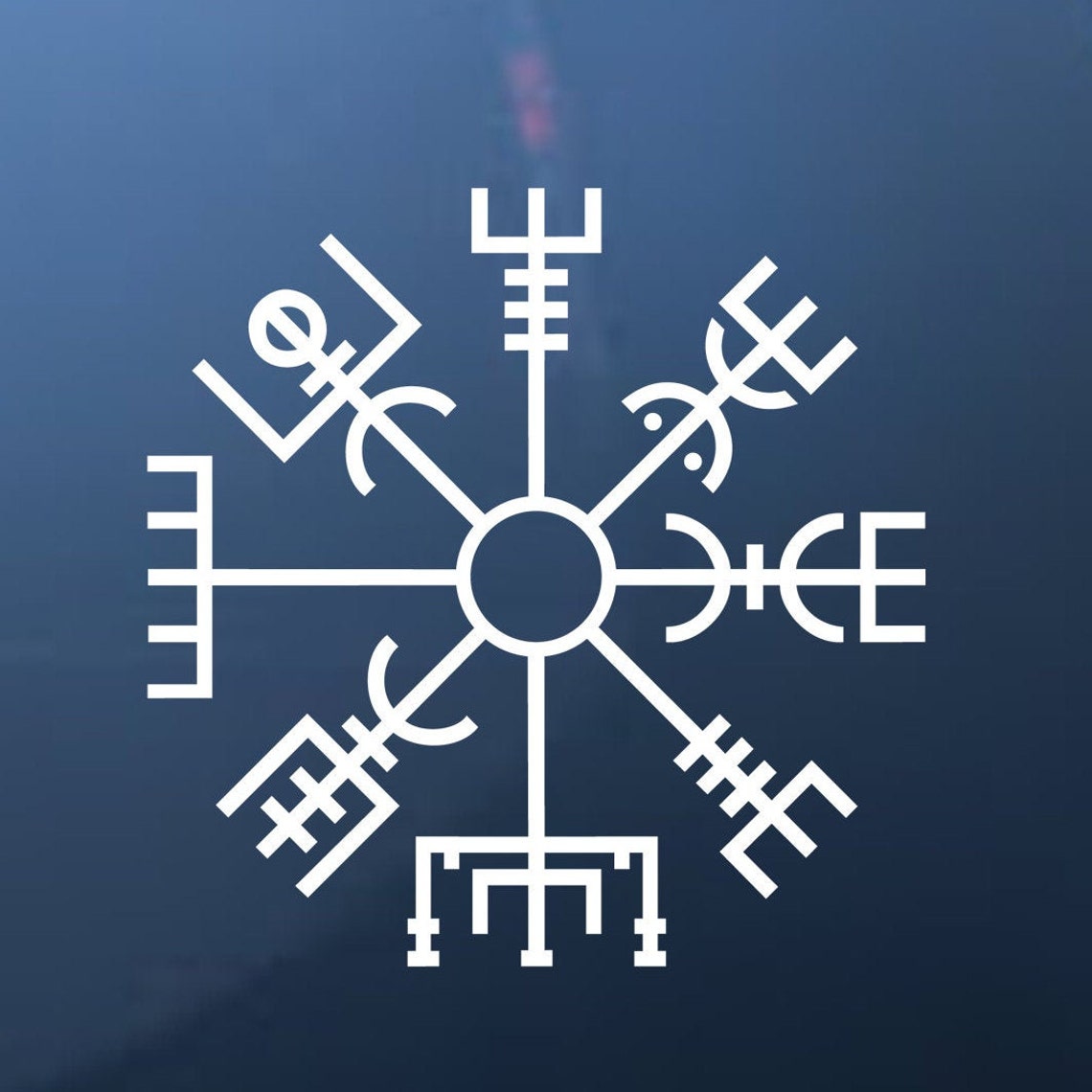 Vegvisir Viking Compass Decal Sticker | Etsy