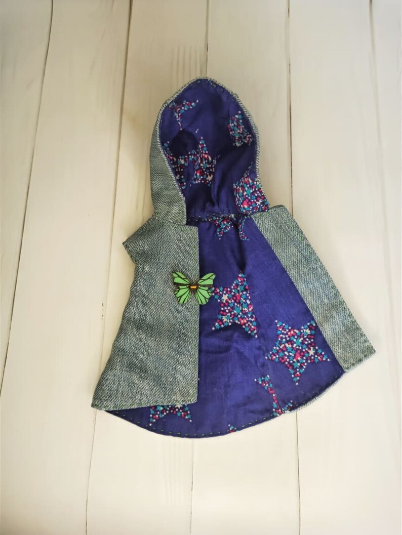 Blythe Cloak Blythe Denim Cape Jacket Blythe Cardigan Blythe | Etsy