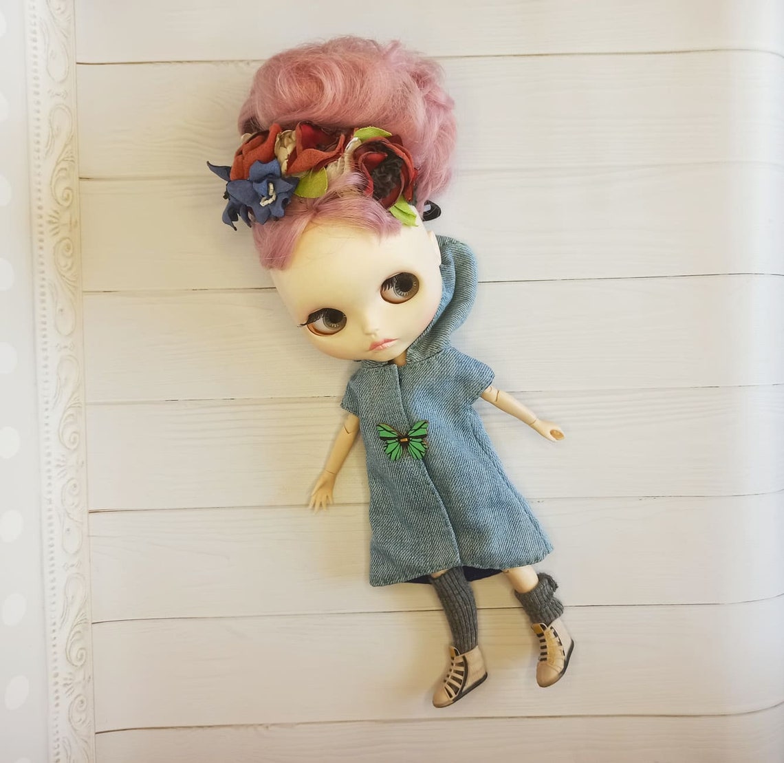 Blythe Cloak Blythe Denim Cape Jacket Blythe Cardigan Blythe | Etsy