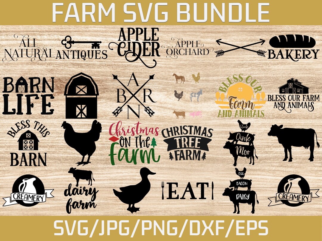 Farm Svg Bundle, Farm Life Svg, Farm Sign Svg, Farm Cut Files, Farm ...
