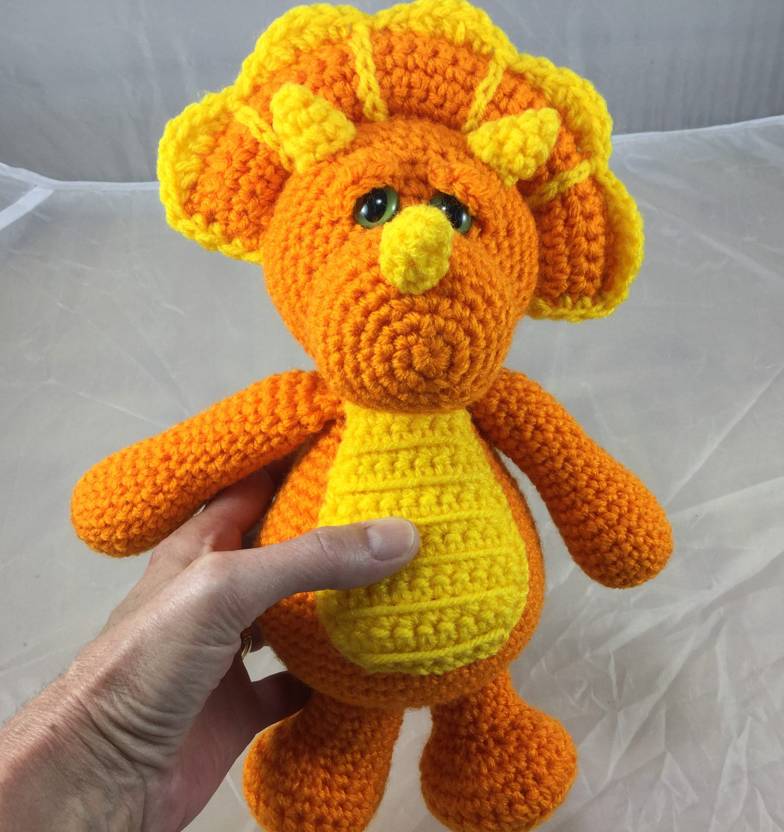 Crochet Pattern Triceratops - Stuffed Animal Tutorial - Amigurumi ...