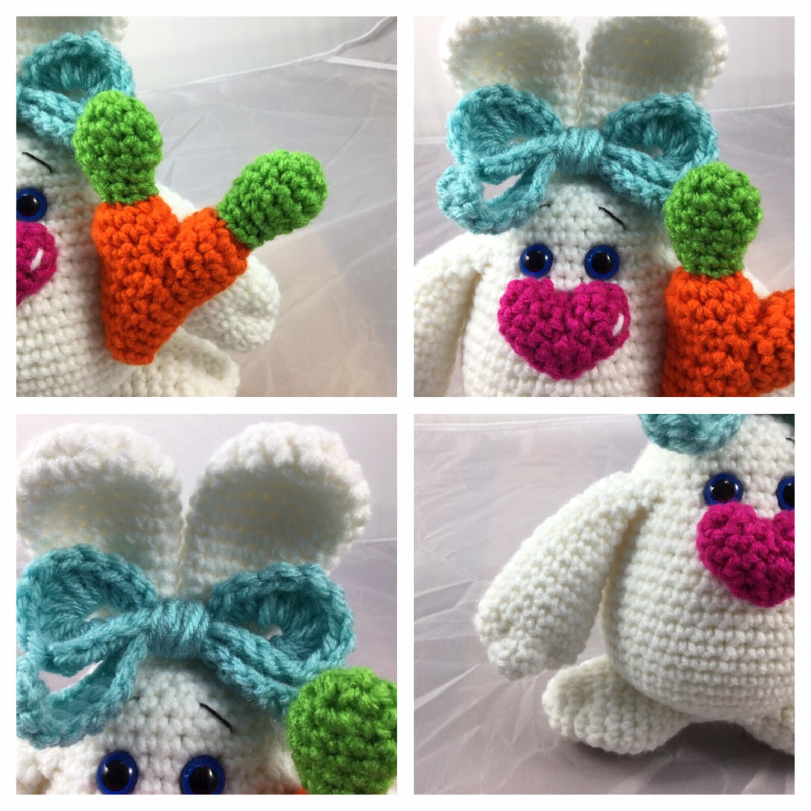 Cute Little Bunny Crochet Pattern - Rabbit Tutorial - Instant Download ...