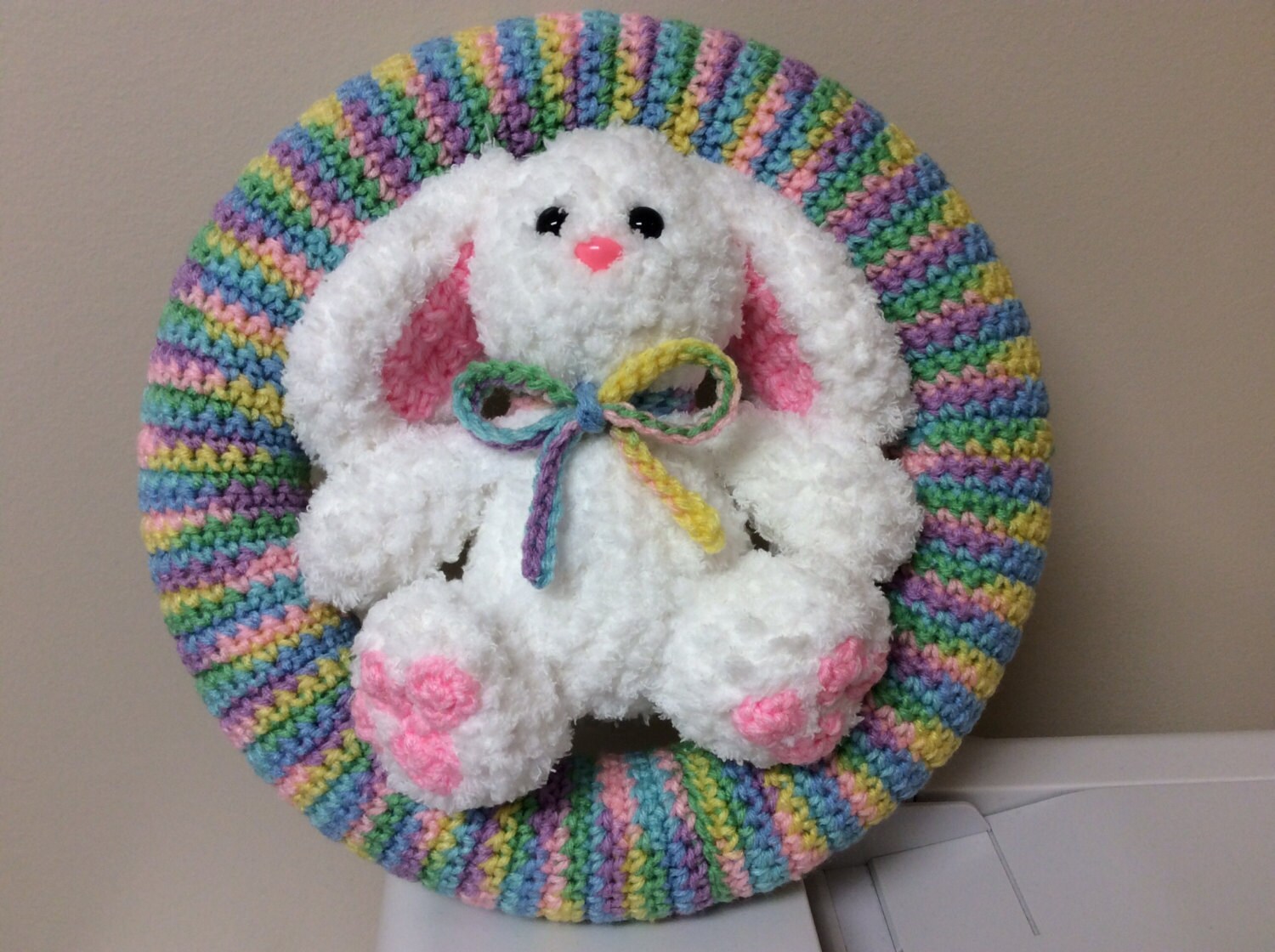 Easter Bunny Wreath Tutorial Bunny Pattern Rabbit Easter | Etsy