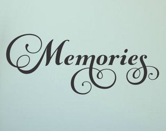 Memories Wall Decal | Etsy
