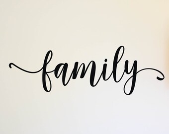 Family Wall Words | Etsy