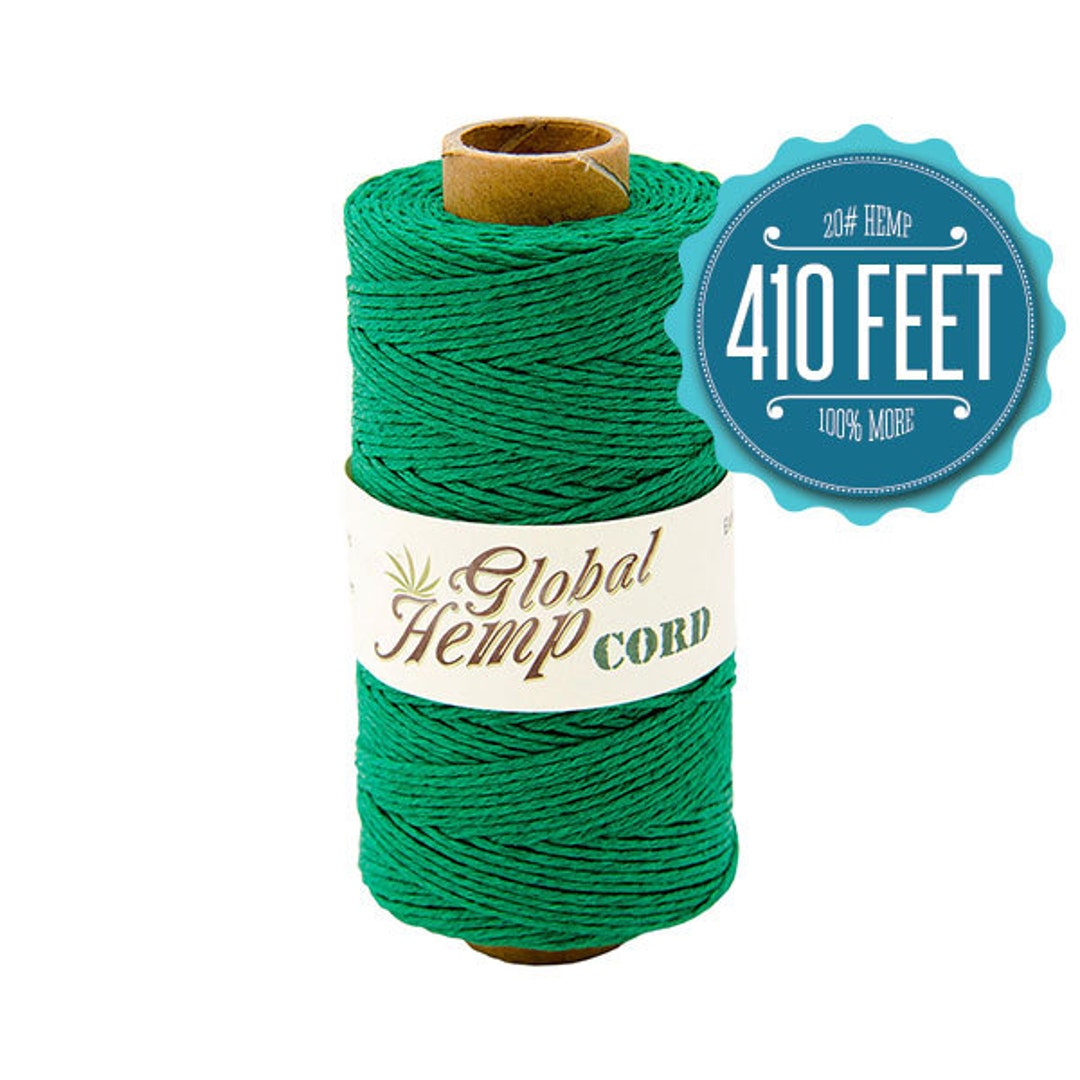 Global Hemp Green Polished Hemp Cord 1 Mm 410 Feet - Etsy