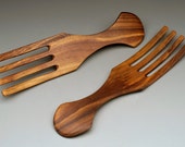 Items similar to Salad Forks, Handcrafted Hardwood on Etsy