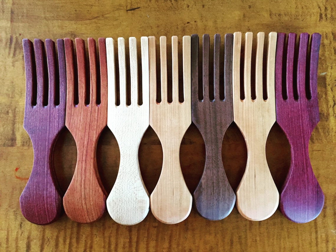 Salad Forks, Handcrafted Hardwood - Etsy