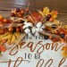 Fall Door Sign Thankful & Blessed Sign Fall Decor Door - Etsy
