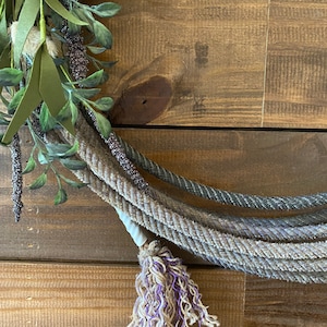 No Time Rope Wreath, Floral Rope Wreath , Western Rope Wreath, Wreath ...