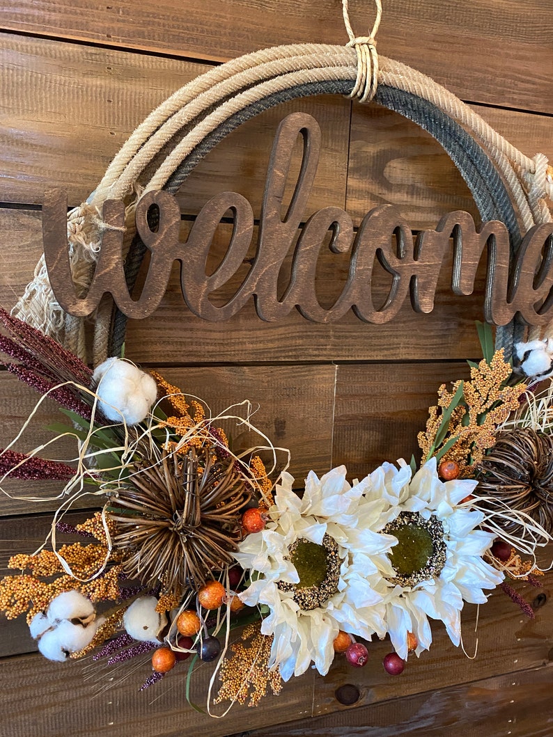 Harvest Jackpot MULTIPLE DESIGNS Fall Rope Wreath Fall - Etsy