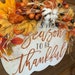 Fall Door Sign, Thankful & Blessed Sign, Fall Decor, Door Sign, Fall ...