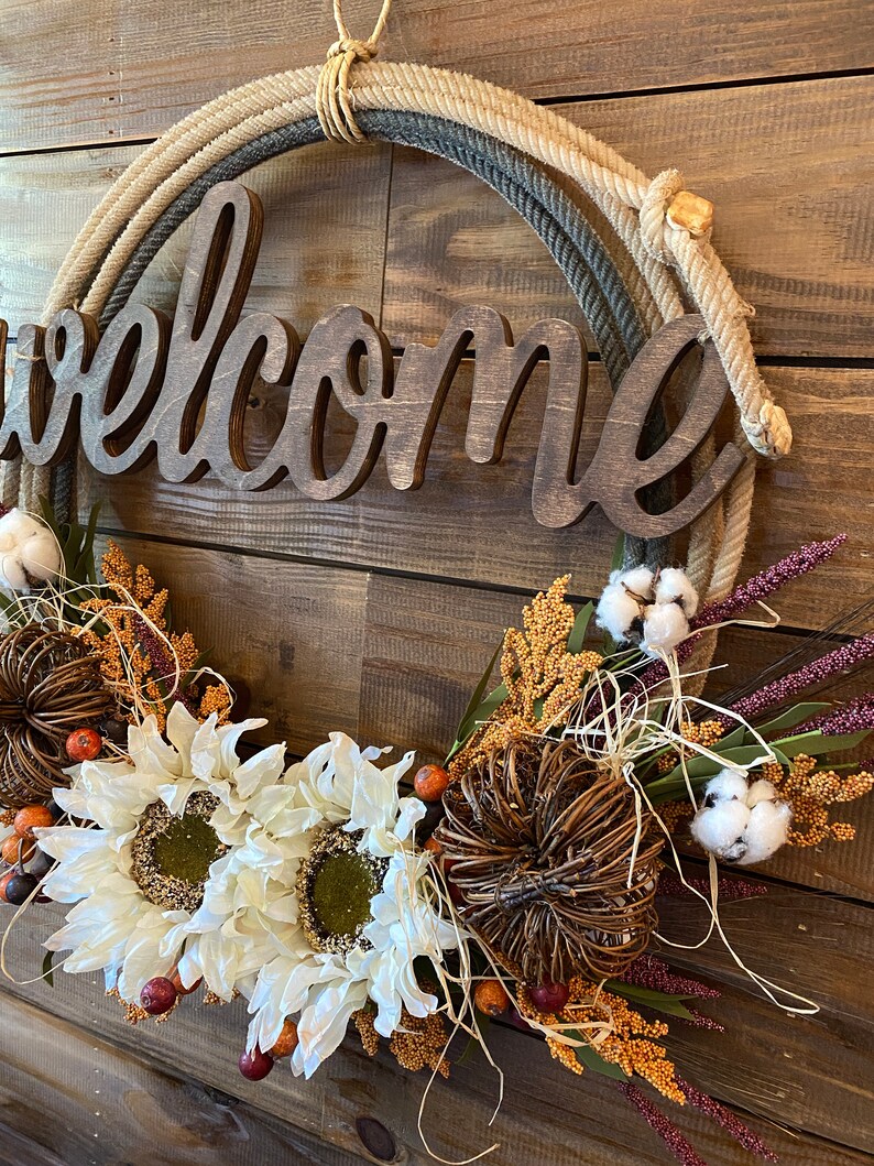 Harvest Jackpot MULTIPLE DESIGNS Fall Rope Wreath Fall - Etsy