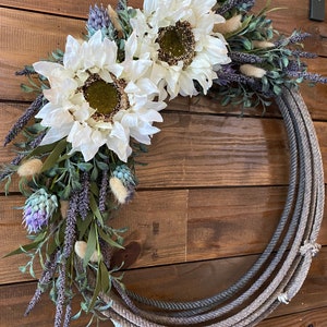 No Time Rope Wreath **MULTIPLE DESIGNS** Floral Rope Wreath , Western ...