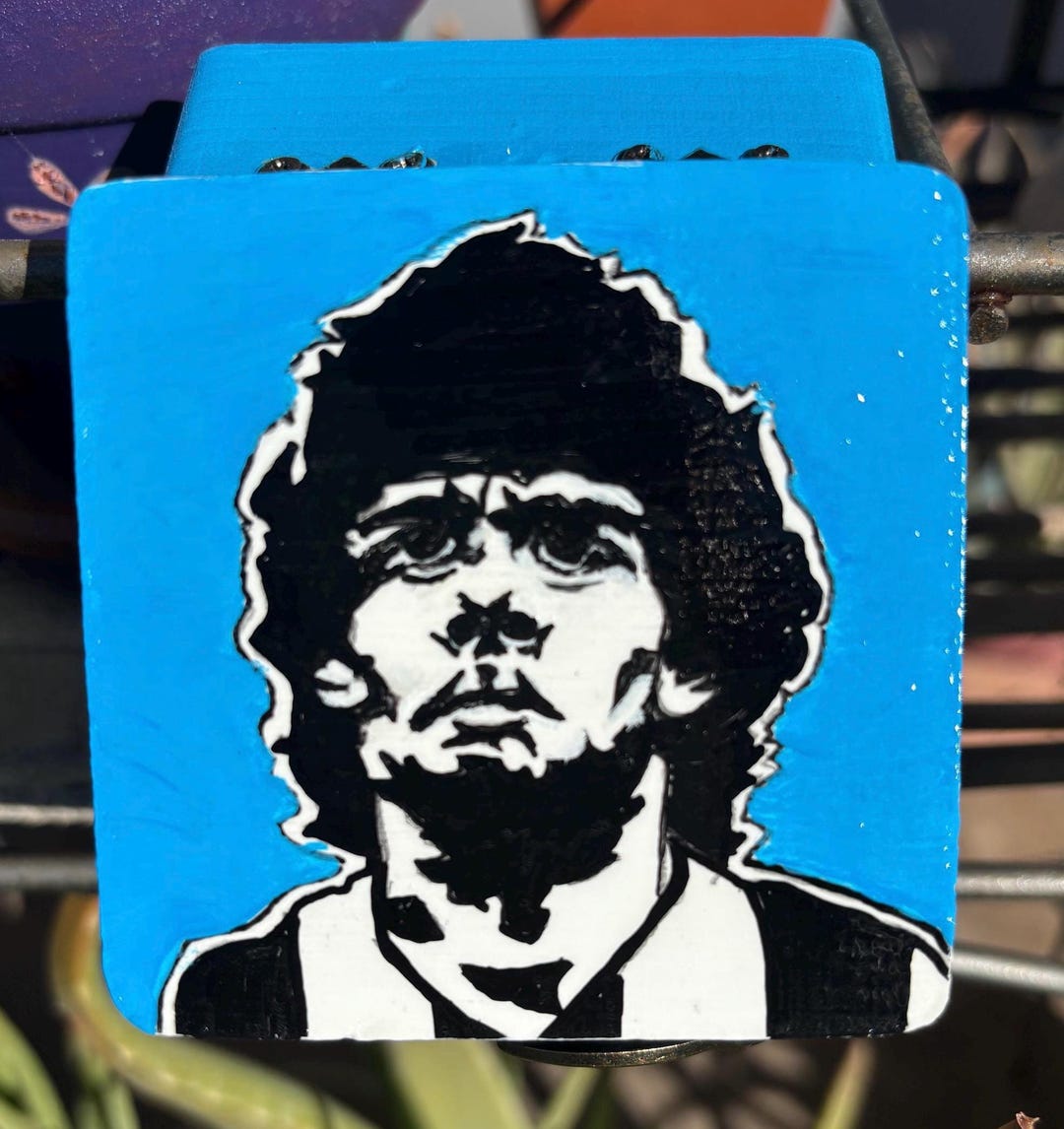 Handmade Diego Maradona Wooden Box, Argentina World Cup 1986 - Etsy