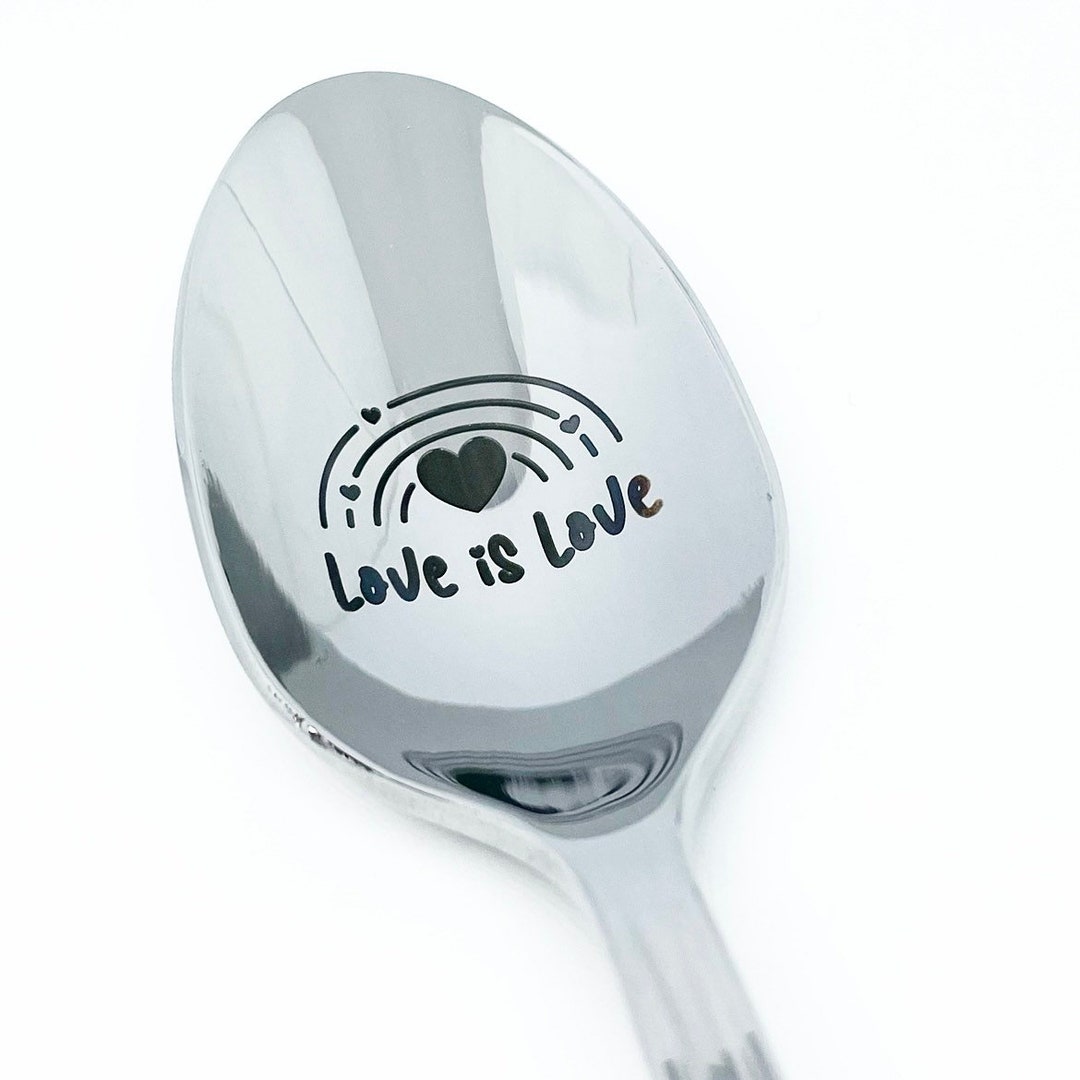 LOVE IS LOVE • Pride Gift, Lgbtq, Cutlery, Spoon, Unique Gift, - Etsy
