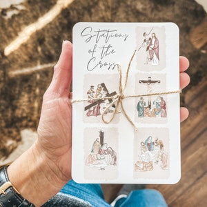 Stations of the Cross Cards, 4x6 Watercolor Art, Lent , Easter - Etsy