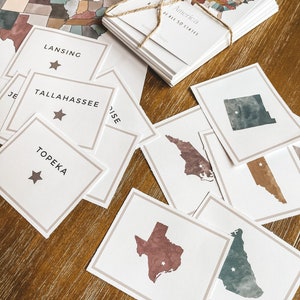 United States Memory Game, Instant Download , USA Unit Study ...