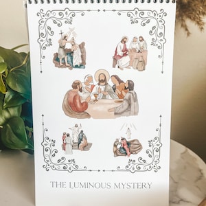 Rosary Flip Book - Scriptural Rosary - Etsy