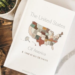 50 States Guide, Booklet of the United States - Etsy