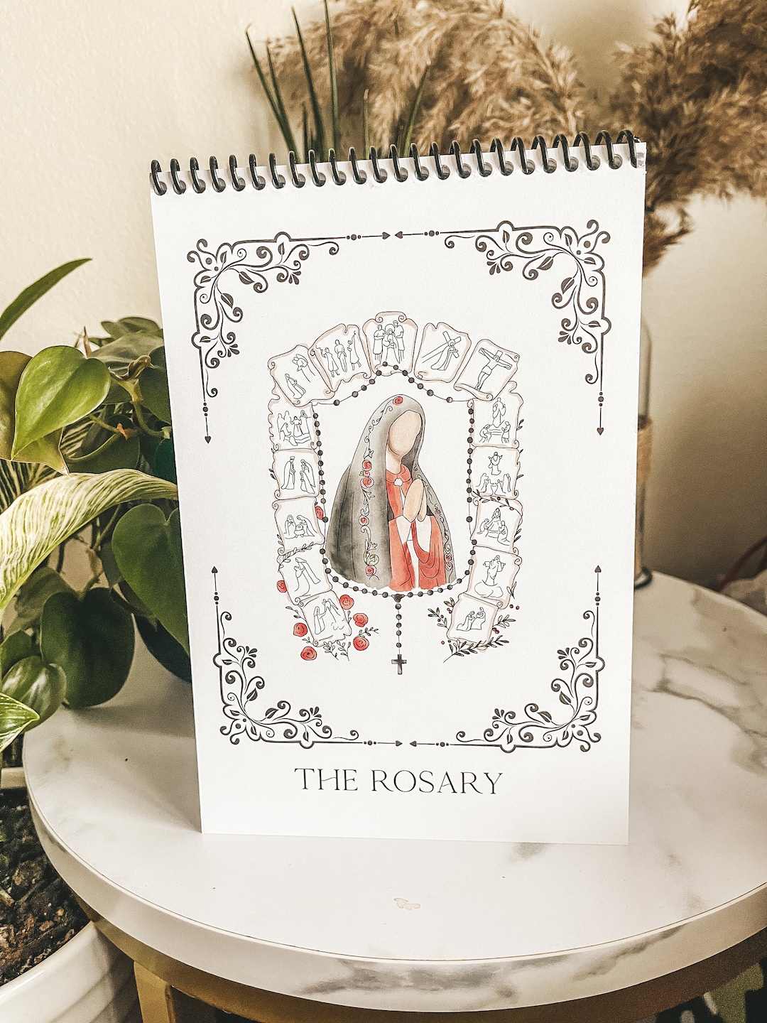 Traditional Rosary Flip Book - Scriptural Rosary - Etsy