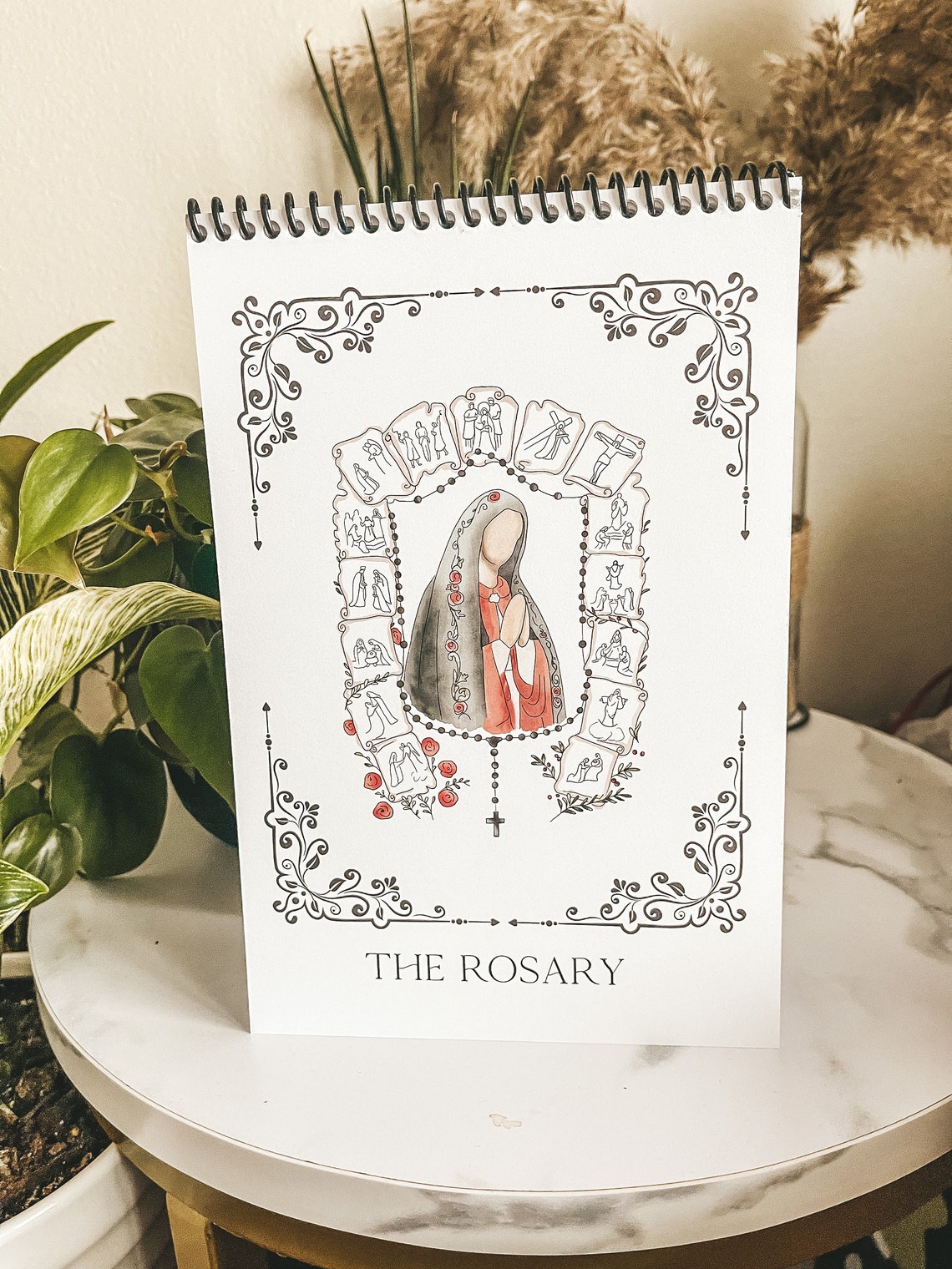 Rosary Flip Book - Scriptural Rosary - Etsy