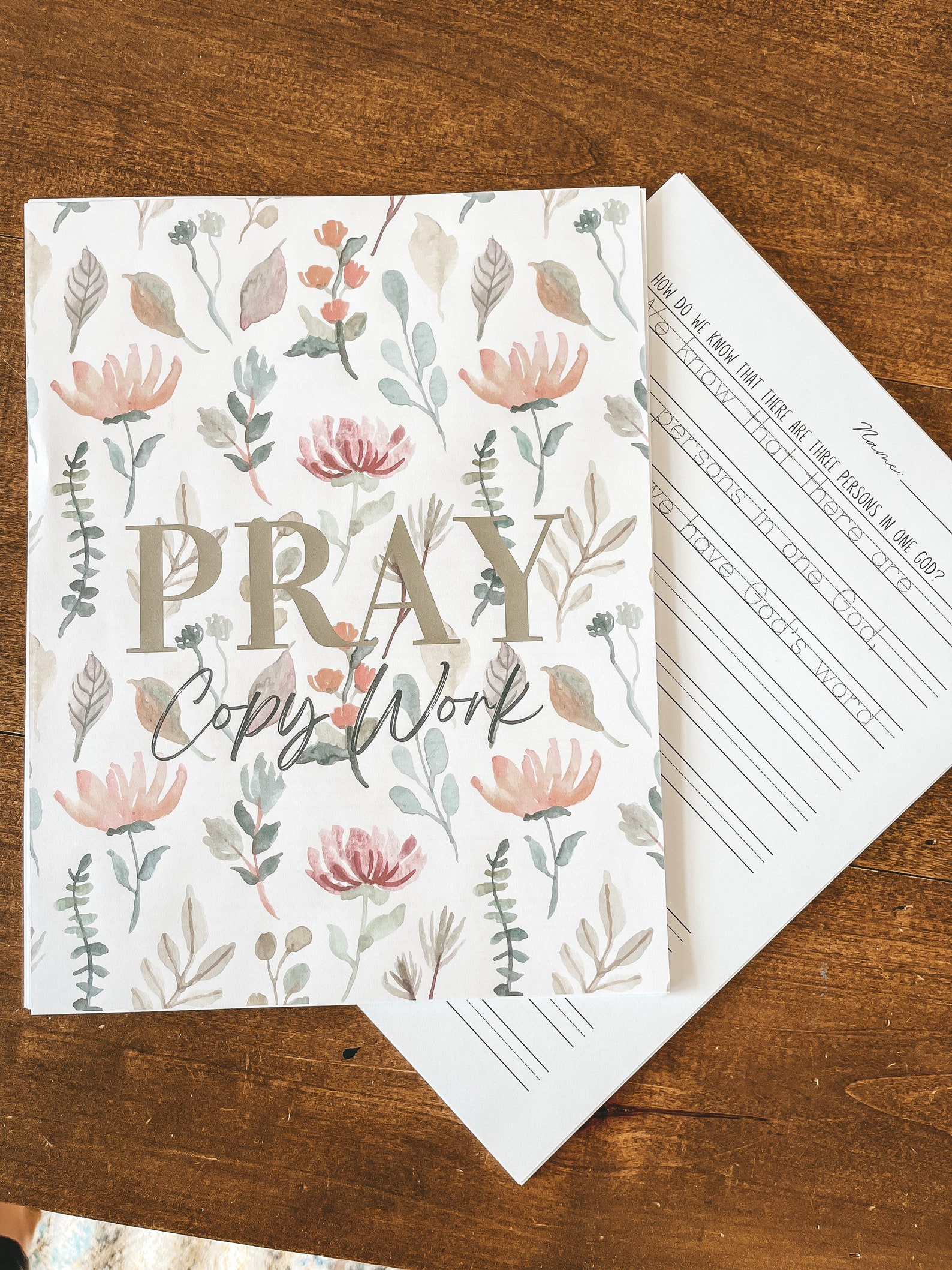 Catechism Copy Work Pages Prayers Catholic Prayers PDF - Etsy