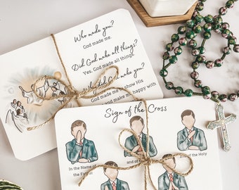 First Communion Bundle Set Latin Mass Catholic Prayer Cards | Etsy