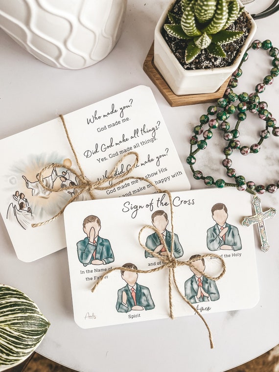 First Communion Bundle Set Latin Mass Catholic Prayer Cards - Etsy