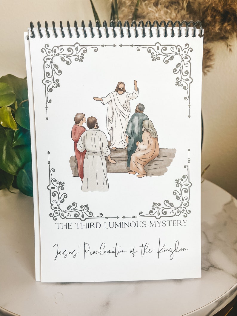 Rosary Flip Book - Scriptural Rosary - Etsy