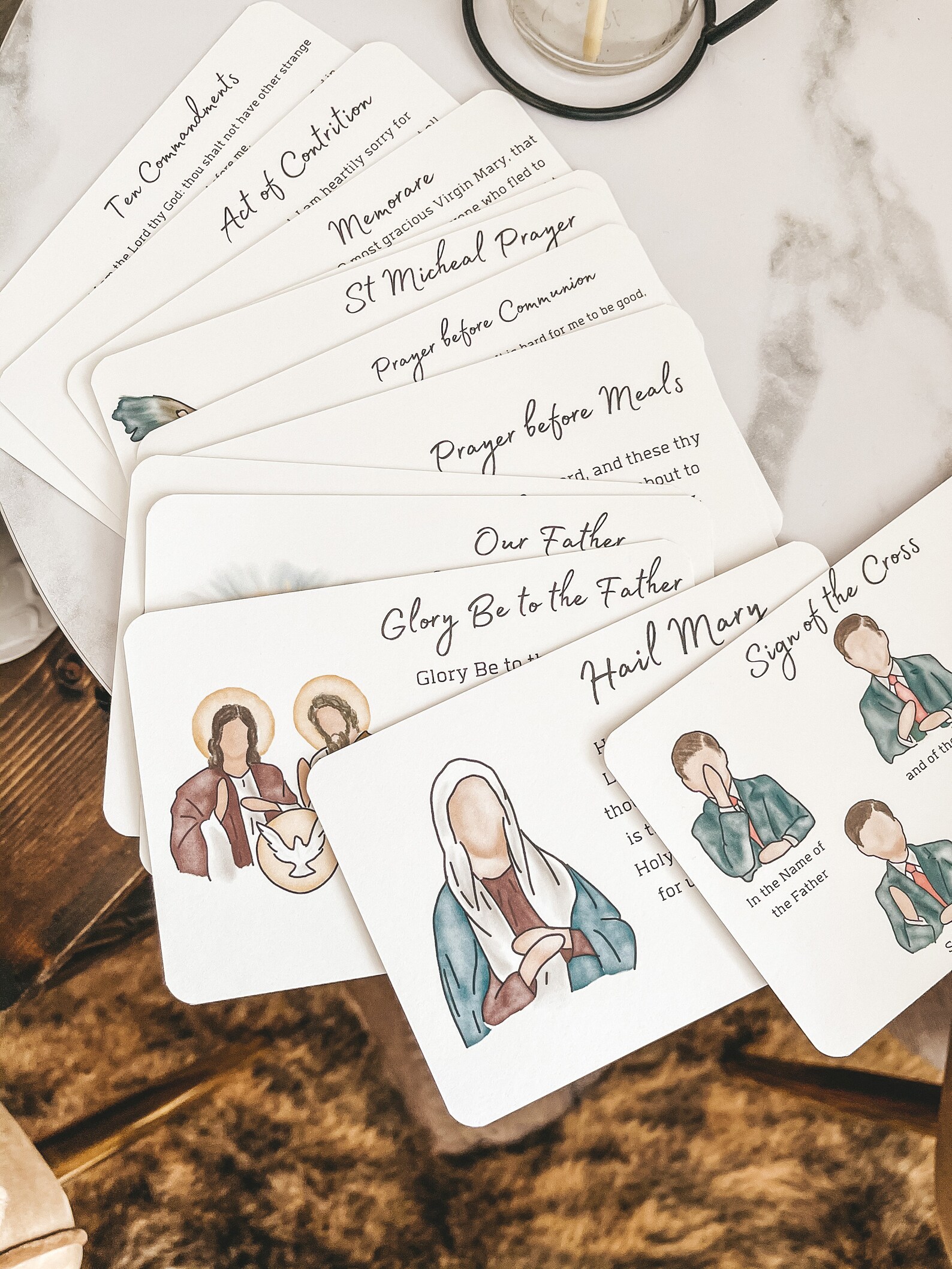 Catholic Prayer Cards First Communion Prayers INSTANT - Etsy
