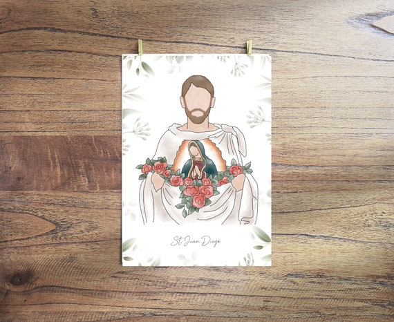 St. Juan Diego Instant Download Digital Print | Etsy