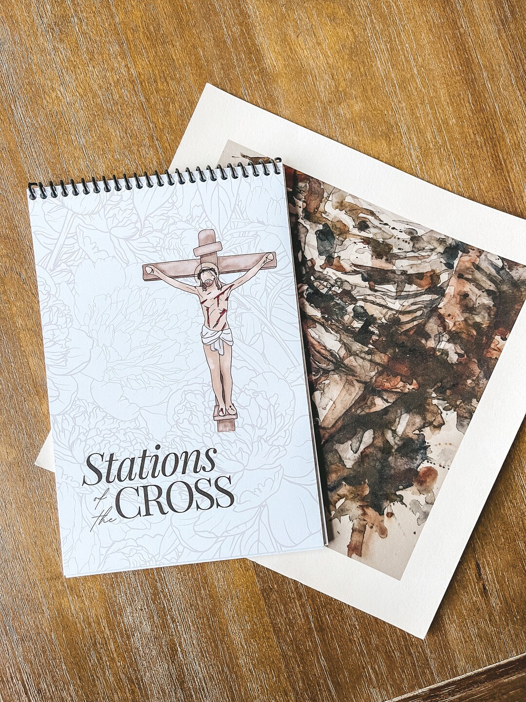 LARGE -station of the Cross Flip Book - Etsy