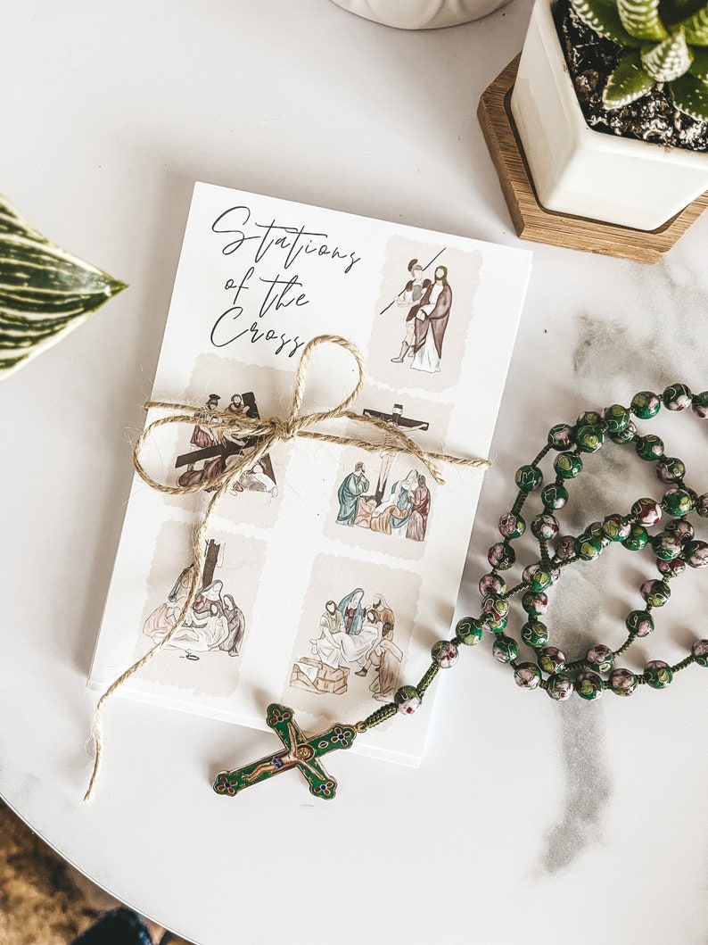 Stations of the Cross Cards 4x6 Watercolor Art Lent Easter | Etsy