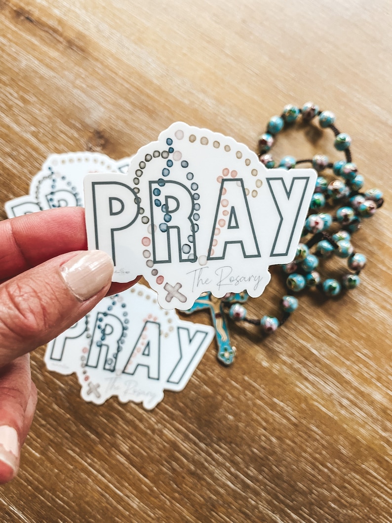 Sticker Rosary Journal Sticker - Etsy
