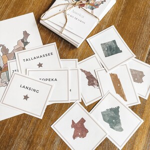 United States Memory Game, Instant Download , USA Unit Study ...