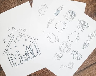 Jesse Tree Ornaments Printable, Printable Jesse Tree Activity, Catholic ...