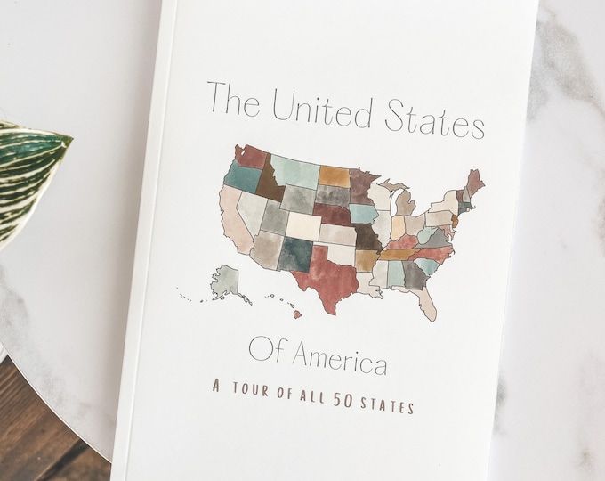 50 States Guide, Booklet of the United States - Etsy