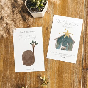 The Jesse Tree Card Set, Advent Journey Cards - Etsy