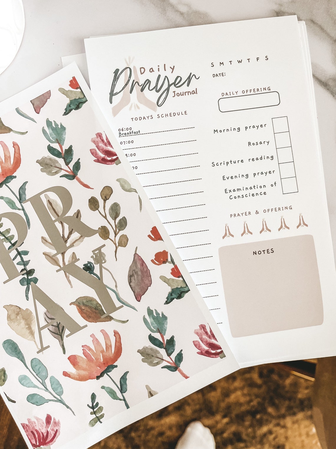 Printable Prayer Journal/planner, Block Schedule, INSTANT DOWNLOAD - Etsy