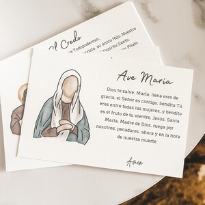 Spanish Catholic Prayer Cards, First Communion, Prayers INSTANT ...