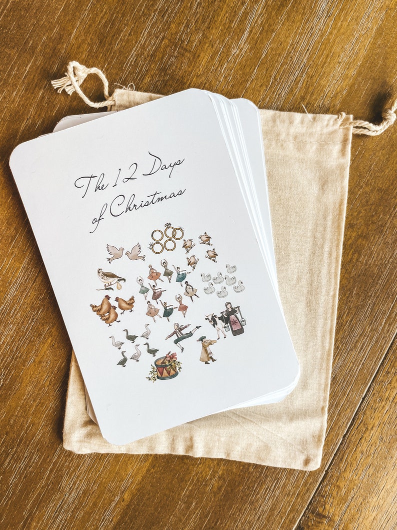 12 Days of Christmas Card Set - Etsy