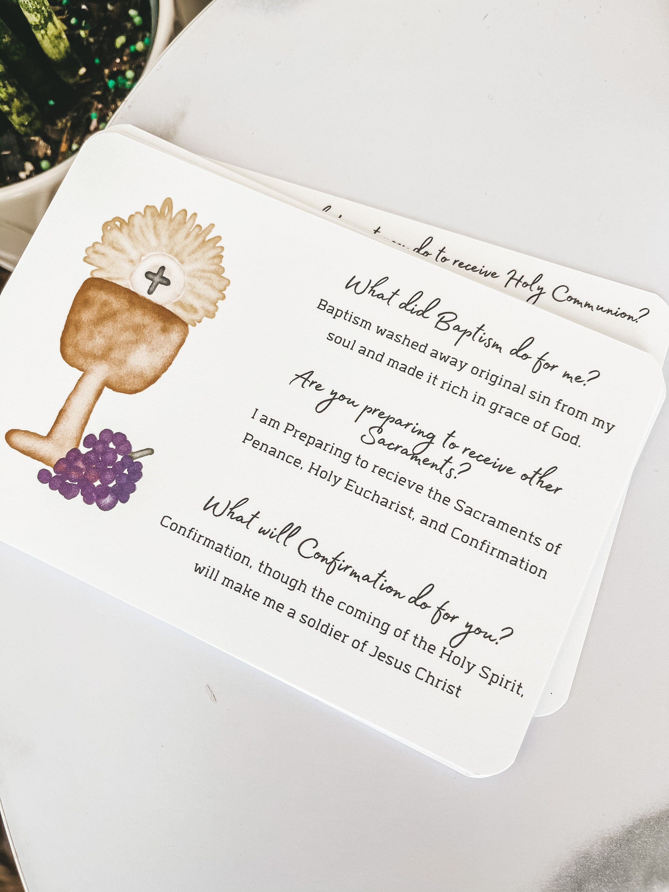 First Communion Bundle Set Latin Mass Catholic Prayer Cards | Etsy