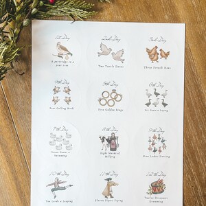 12 Days of Christmas BUNDLE Set - INSTANT DOWNLOAD - Etsy