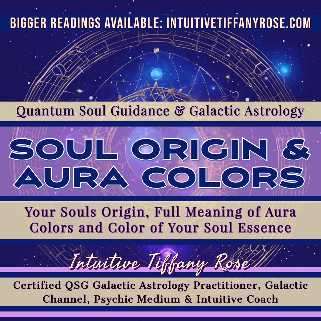 Soul ORIGIN & AURA Colors -digital Report, Starseed Reading With PDF ...