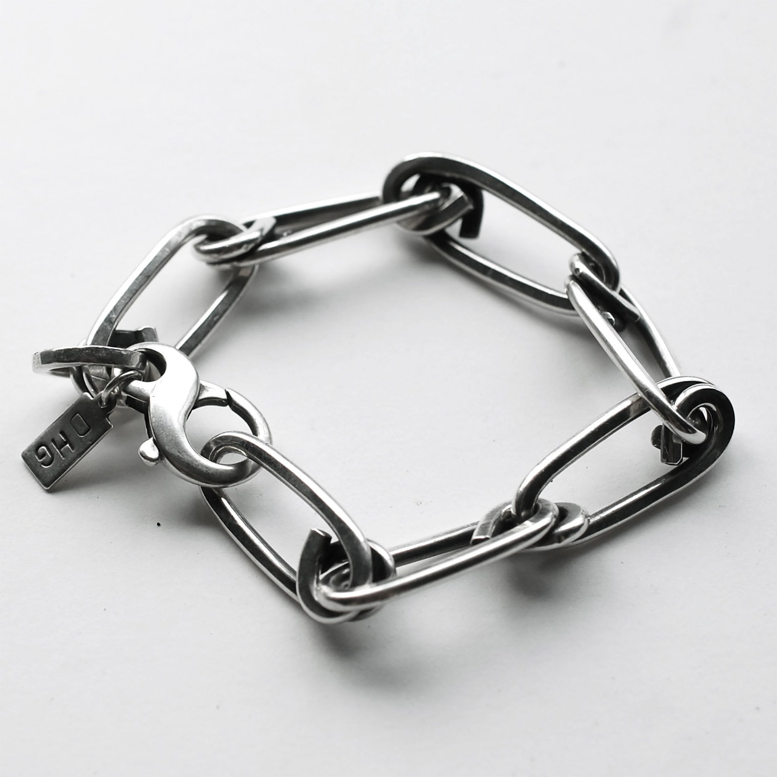 Heavy Hunter Sterling Silver Chain Link Bracelet - Etsy